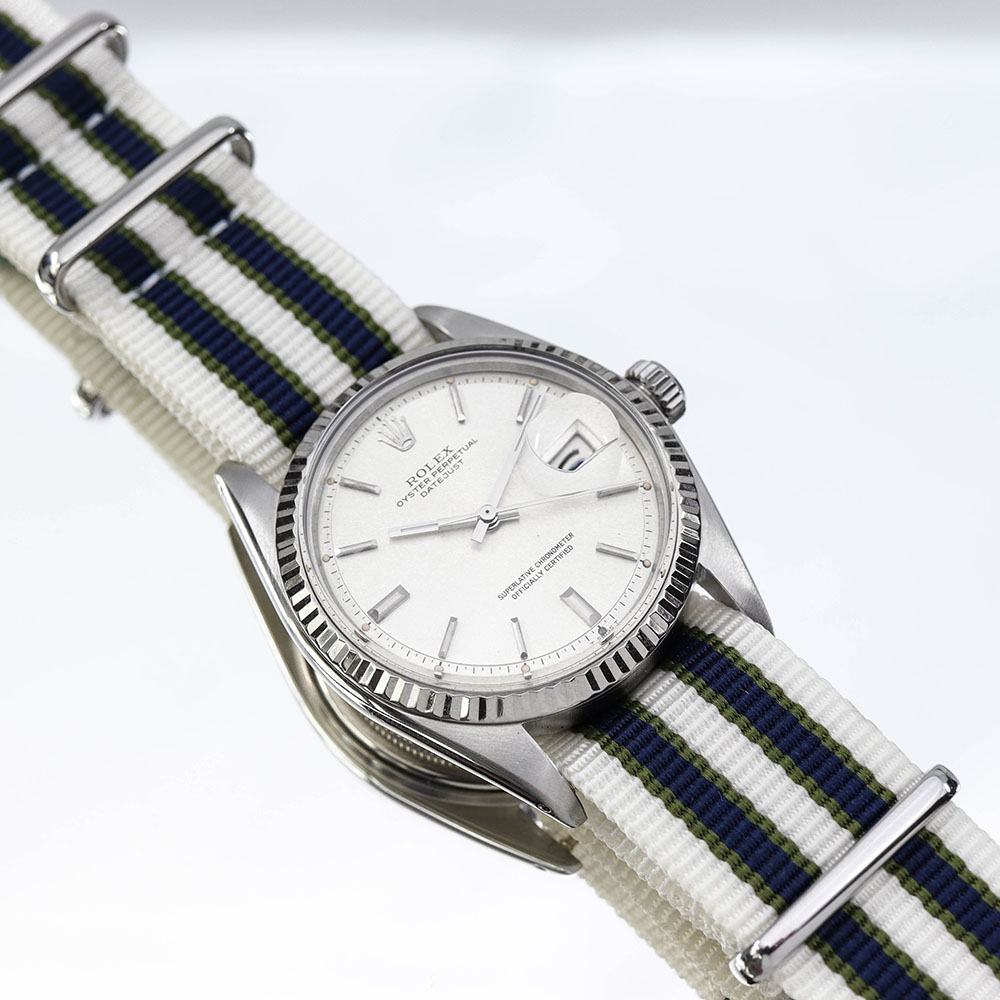 White Multi Color Nato Watch Strap - Amsterdam Watch Company