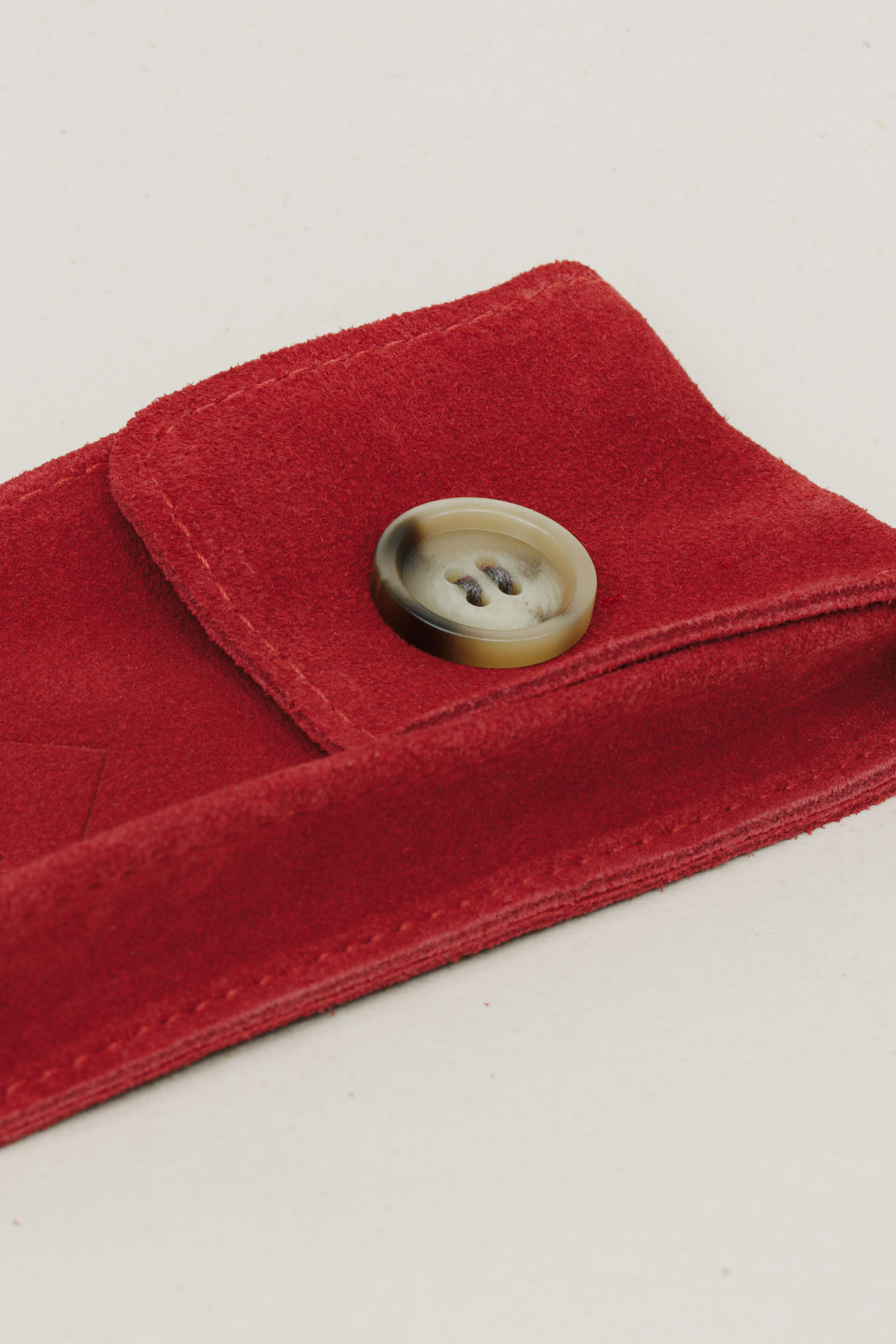 Watch Pouch Suede Leather Red | Amsterdam Watch Company